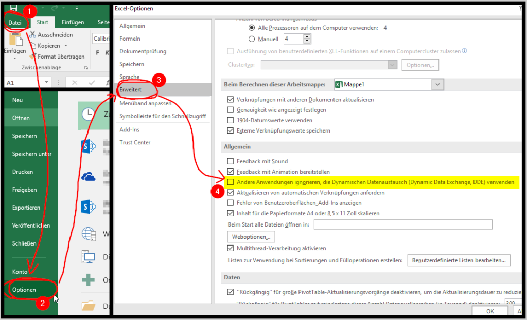 Office-Fehler “Bei der Weitergabe des Befehls an das Programm ist ein ...